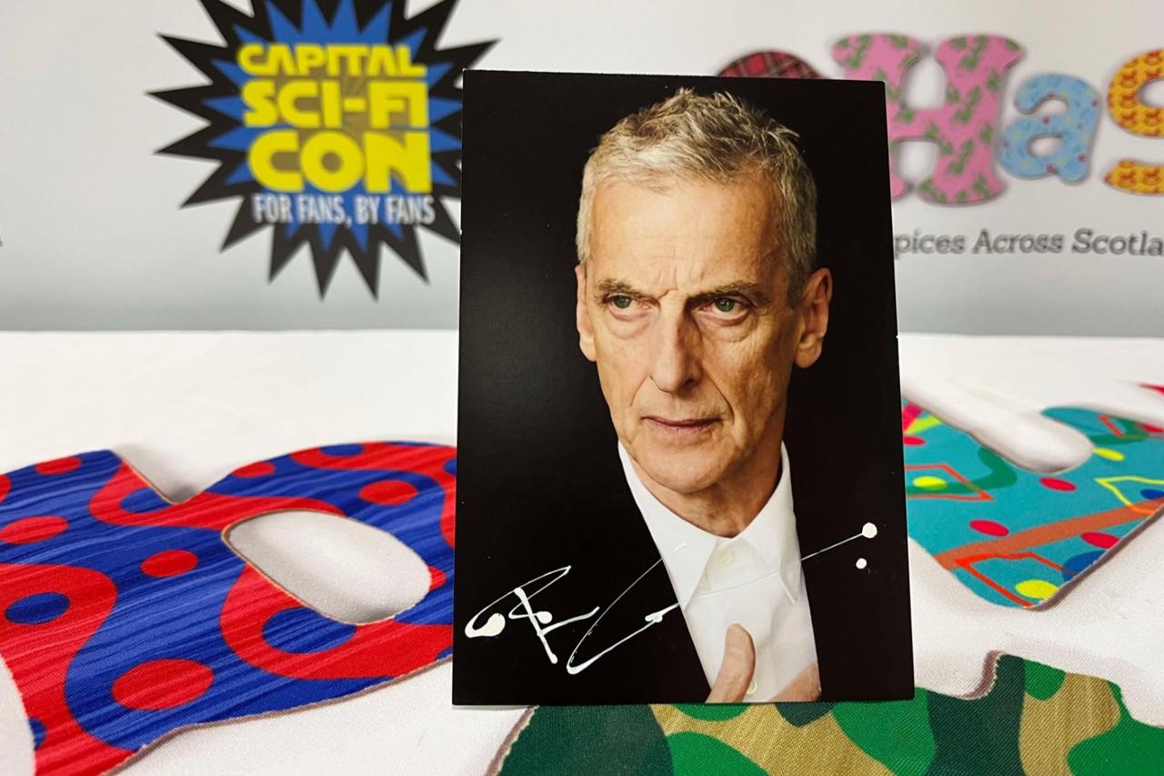 Peter Capaldi _Doctor Who_ signed headshot postcard | Powered by Givergy