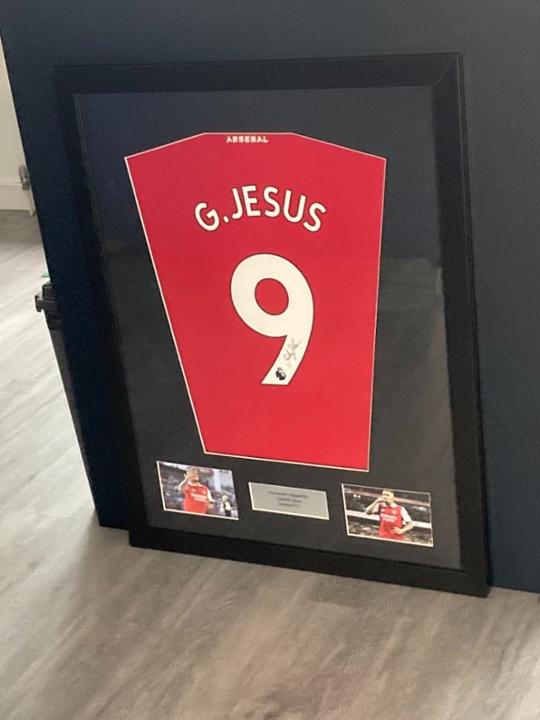 **Signed Arsenal FC shirt - Gabriel Jesus** | Powered by Givergy